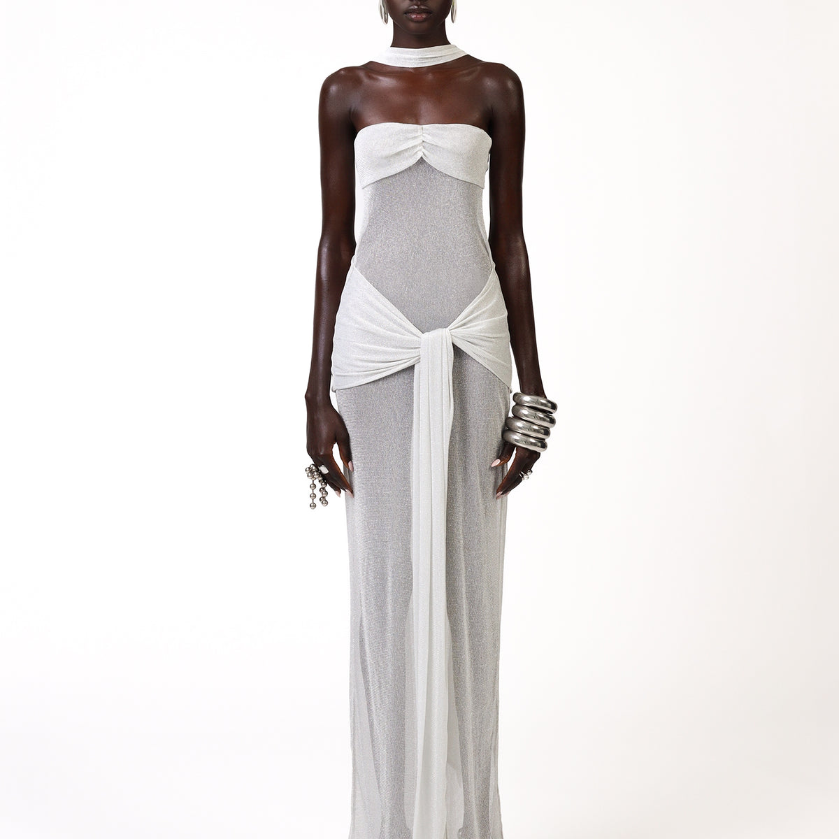 Kesca Dress - Silver – Khanum's