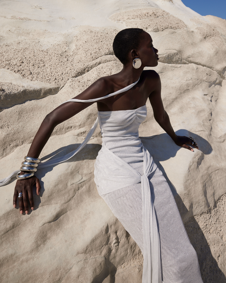 Kesca Dress - Silver – Khanum's