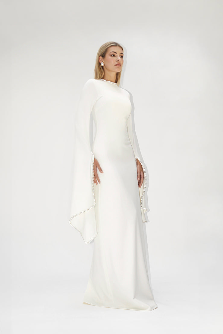 KADELA GOWN - IVORY – Khanum's